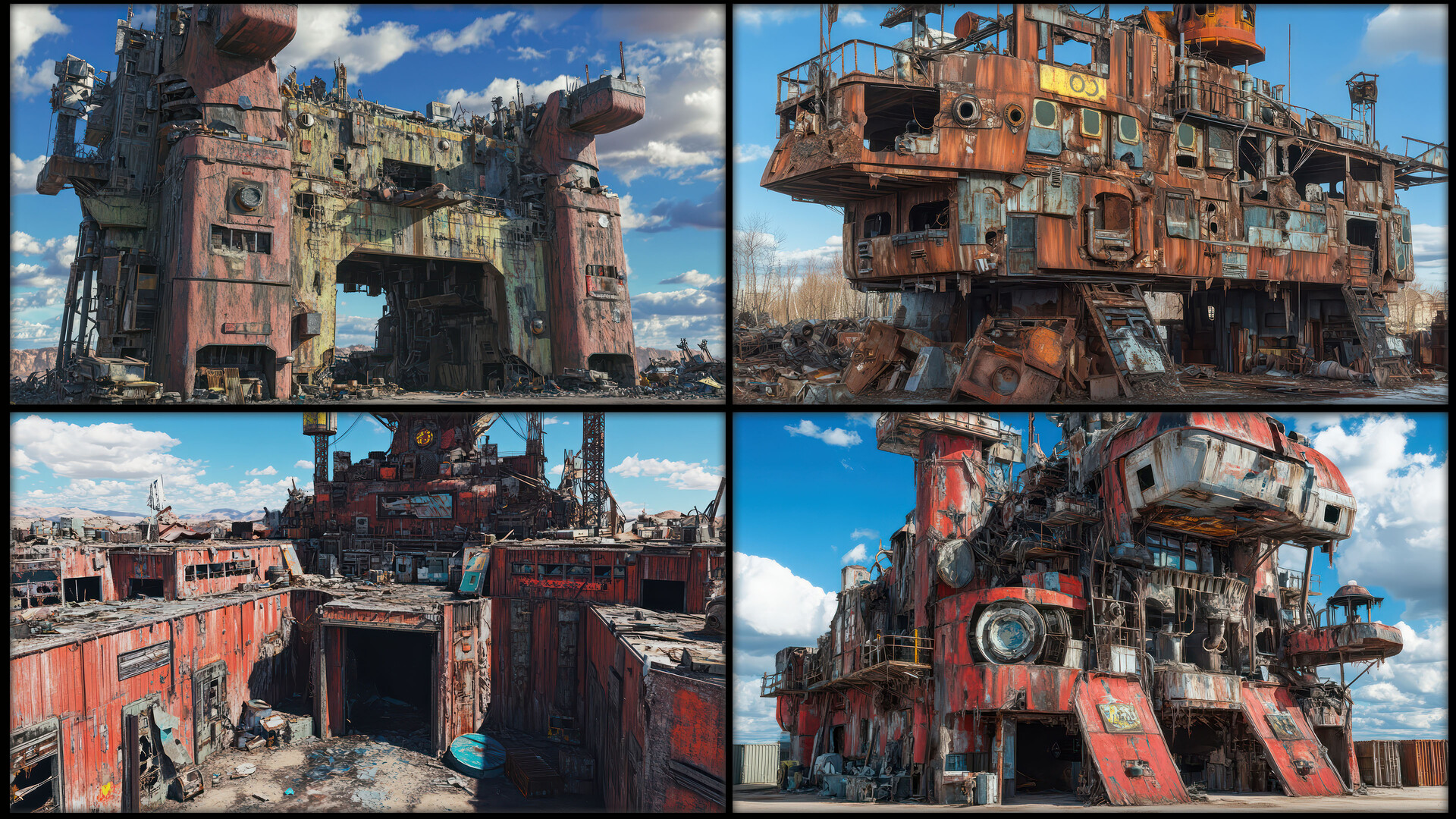 Ferial Concept - 🔹240 Metalpunk Fortress - Environment Concept ...