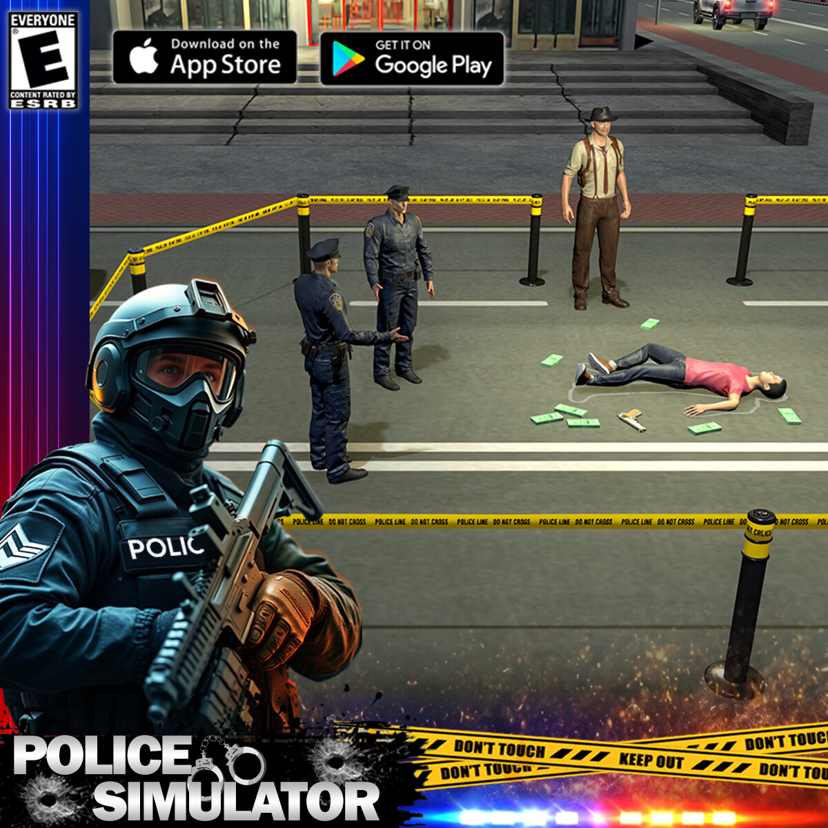 ArtStation - Police Simulator Game Google Image Creative ADS