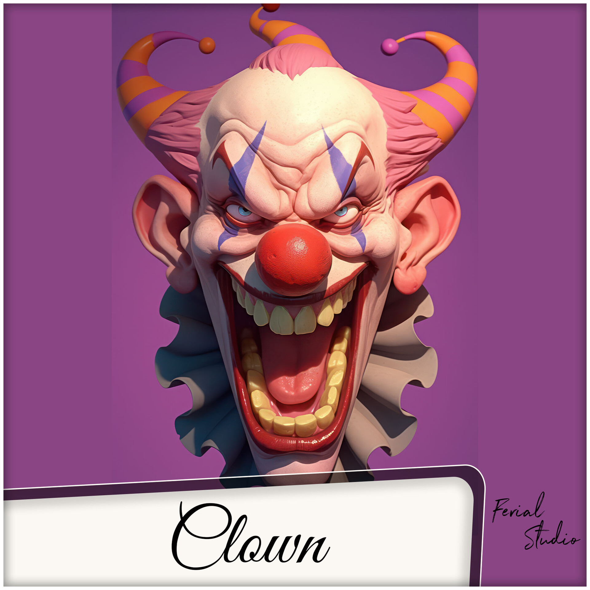 ArtStation - 🔹200 Clown - Head Model Reference Image Pack v.133 |4K|