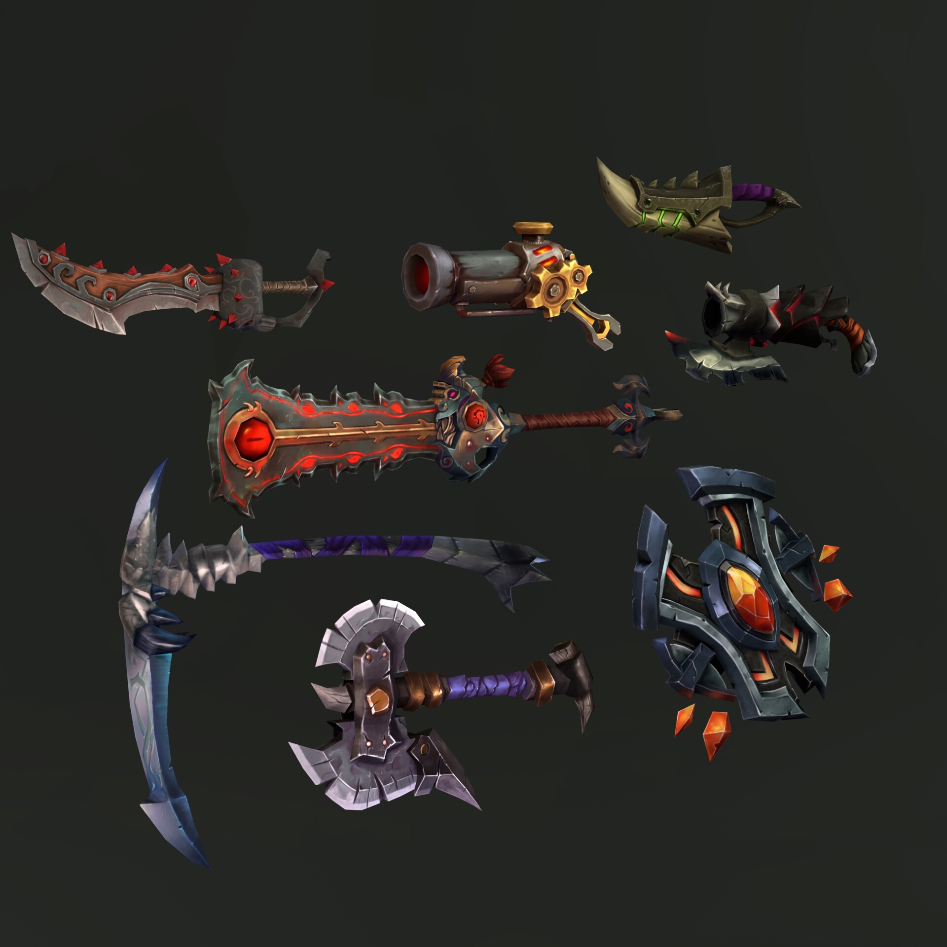 ArtStation - WoW Weapons