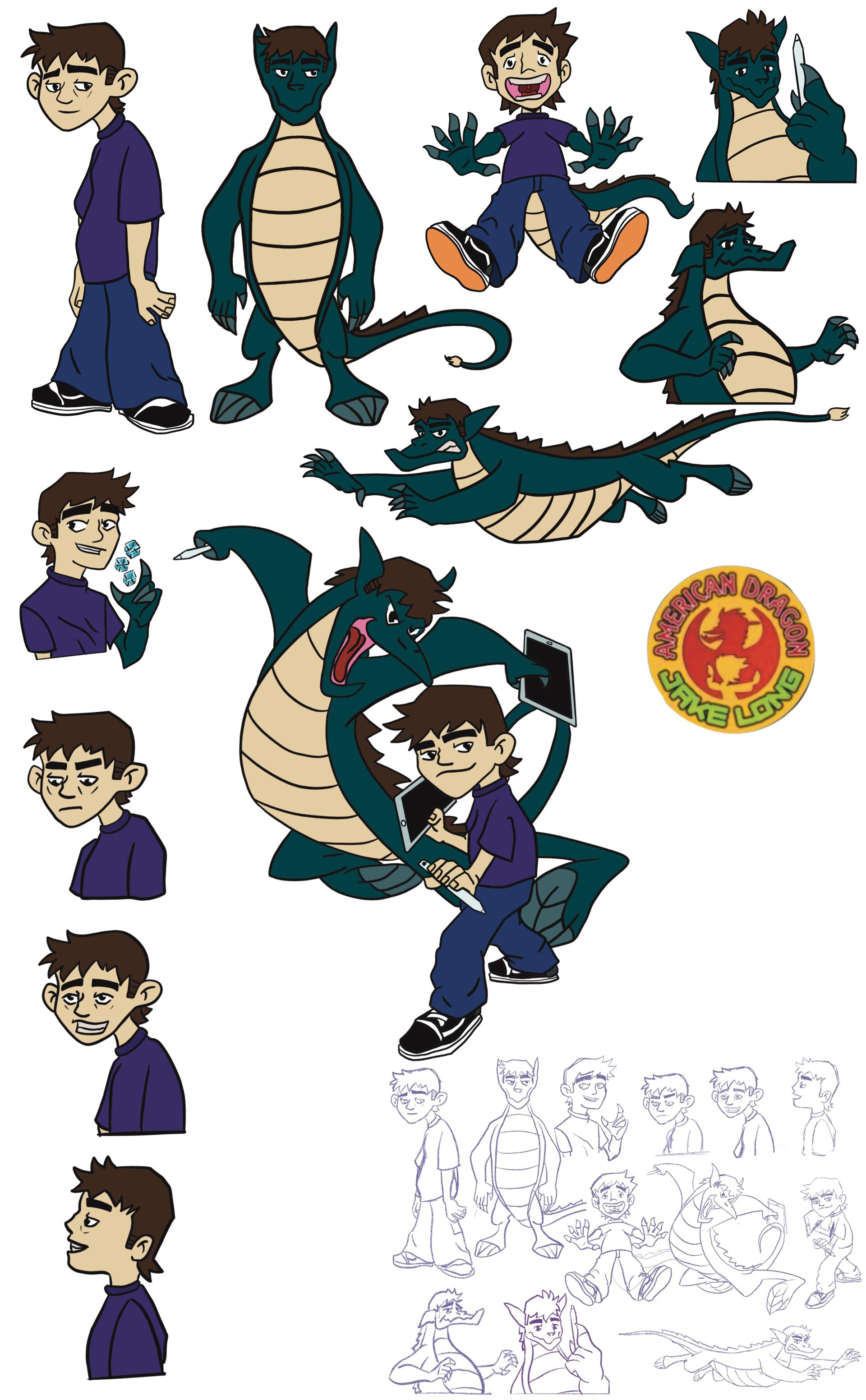 american dragon jake long coloring book