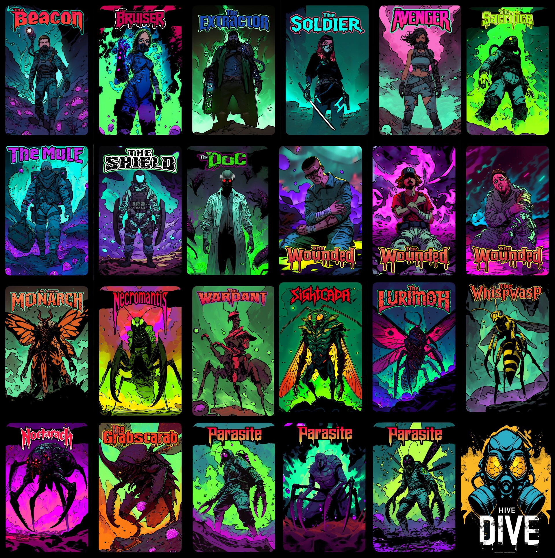 ArtStation - HIVE DIVE Character Concept Art
