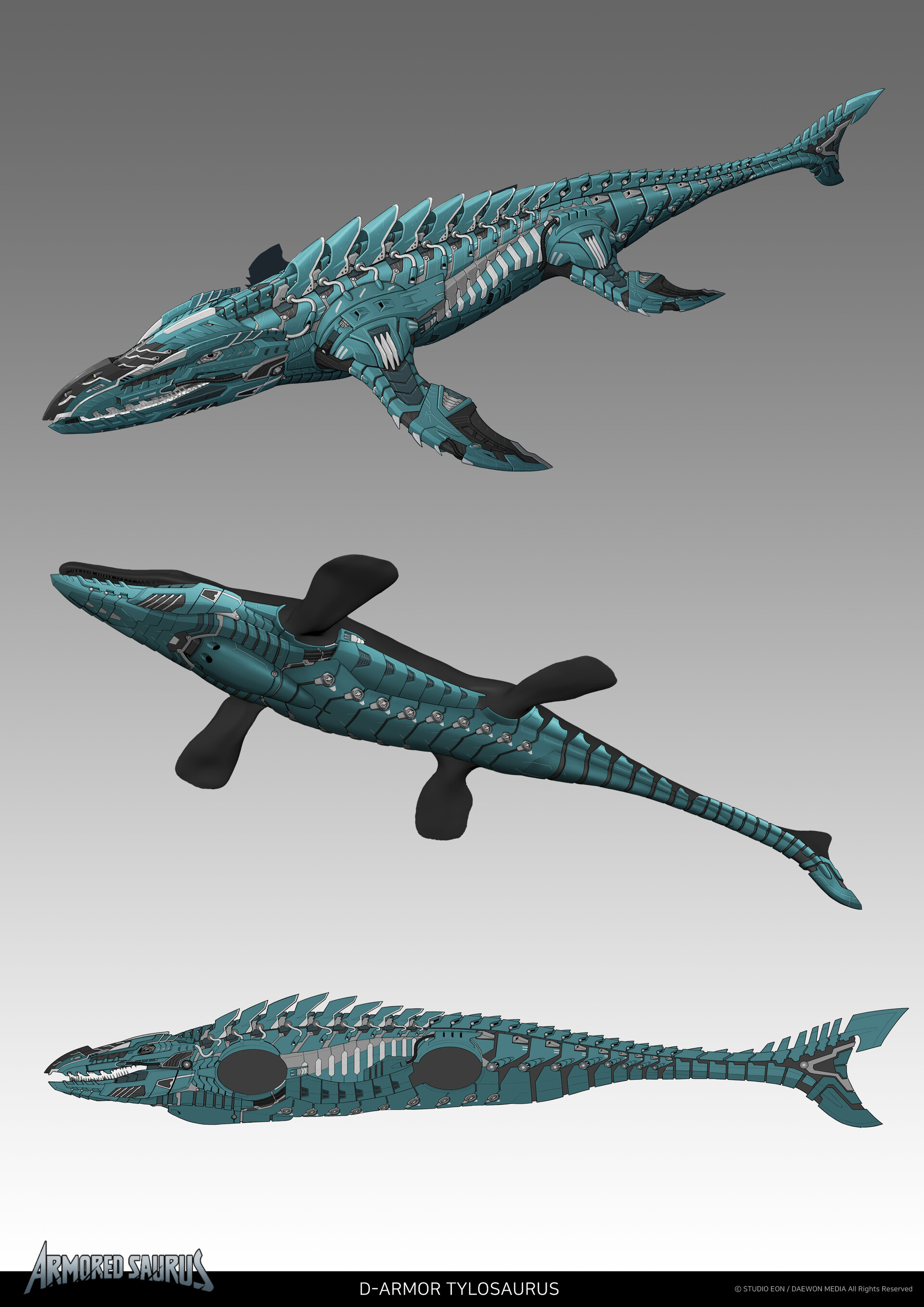 ArtStation - Armored Saurus D-armor Tylosaurus