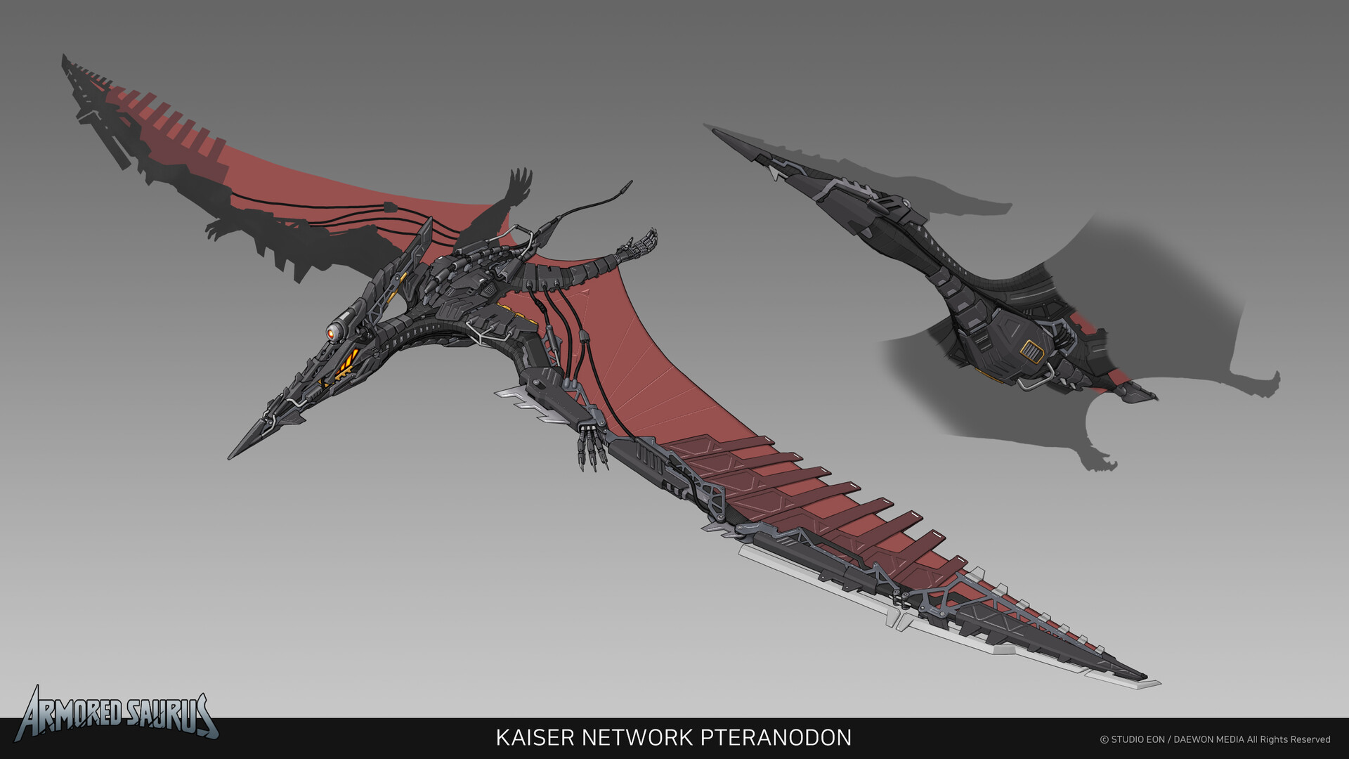 ArtStation - Armored Saurus kaiser Pteranodon