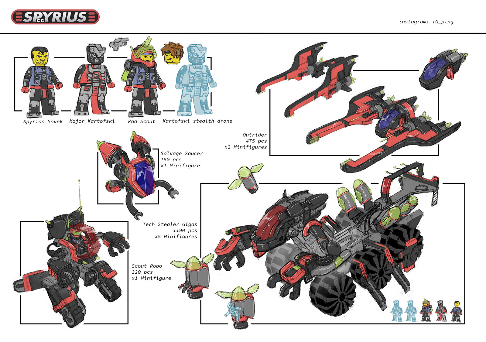 ArtStation - Lego Space Re-imagined