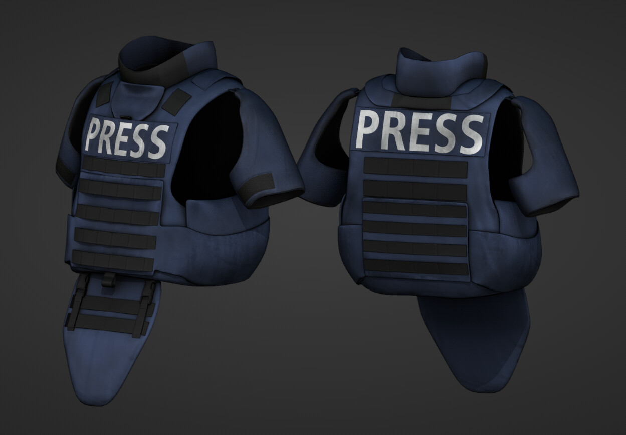 ArtStation - BULLETPROOF PRESS VEST