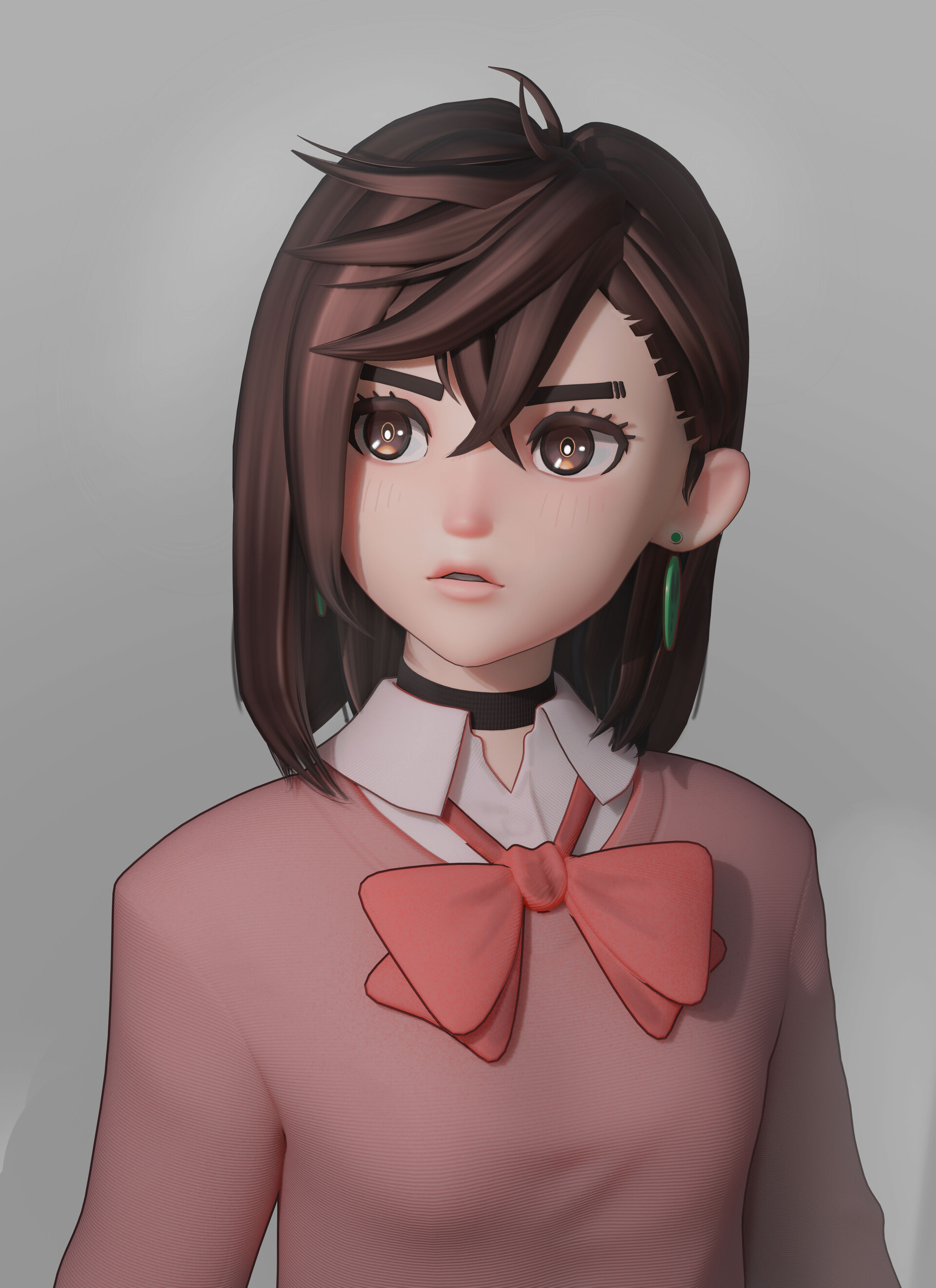 ArtStation - Fan Rig Momo Ayase from Dandadan