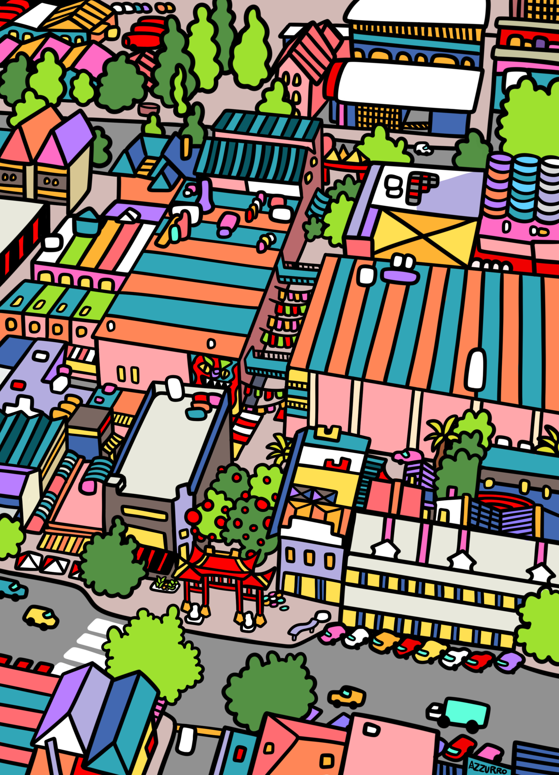 ArtStation - Moonta Street, Chinatown