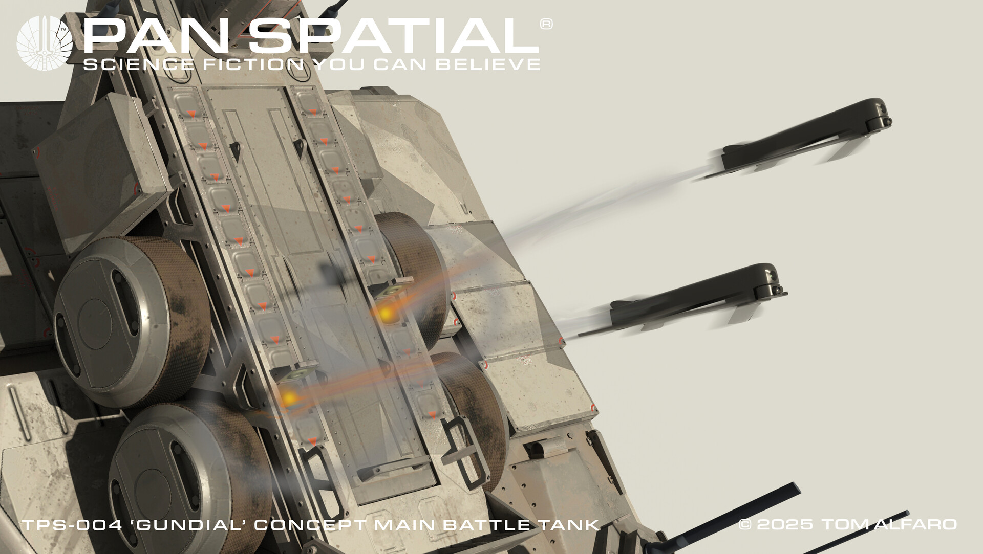PAN SPATIAL Aerospace Concept Design - TPS-004 GUNDIAL Weapons Systems