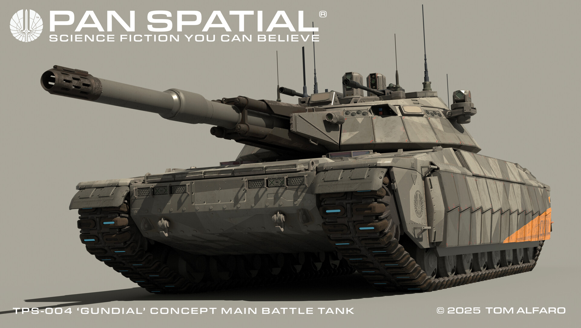 PAN SPATIAL Aerospace Concept Design - TPS-004 GUNDIAL Renders