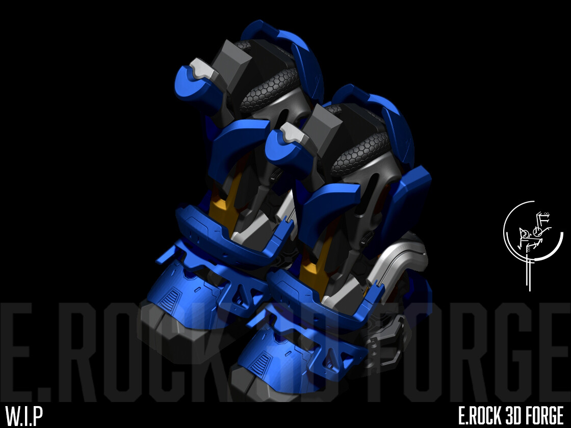 EROCK 3D FORGE - Mech Female II – leg update 1