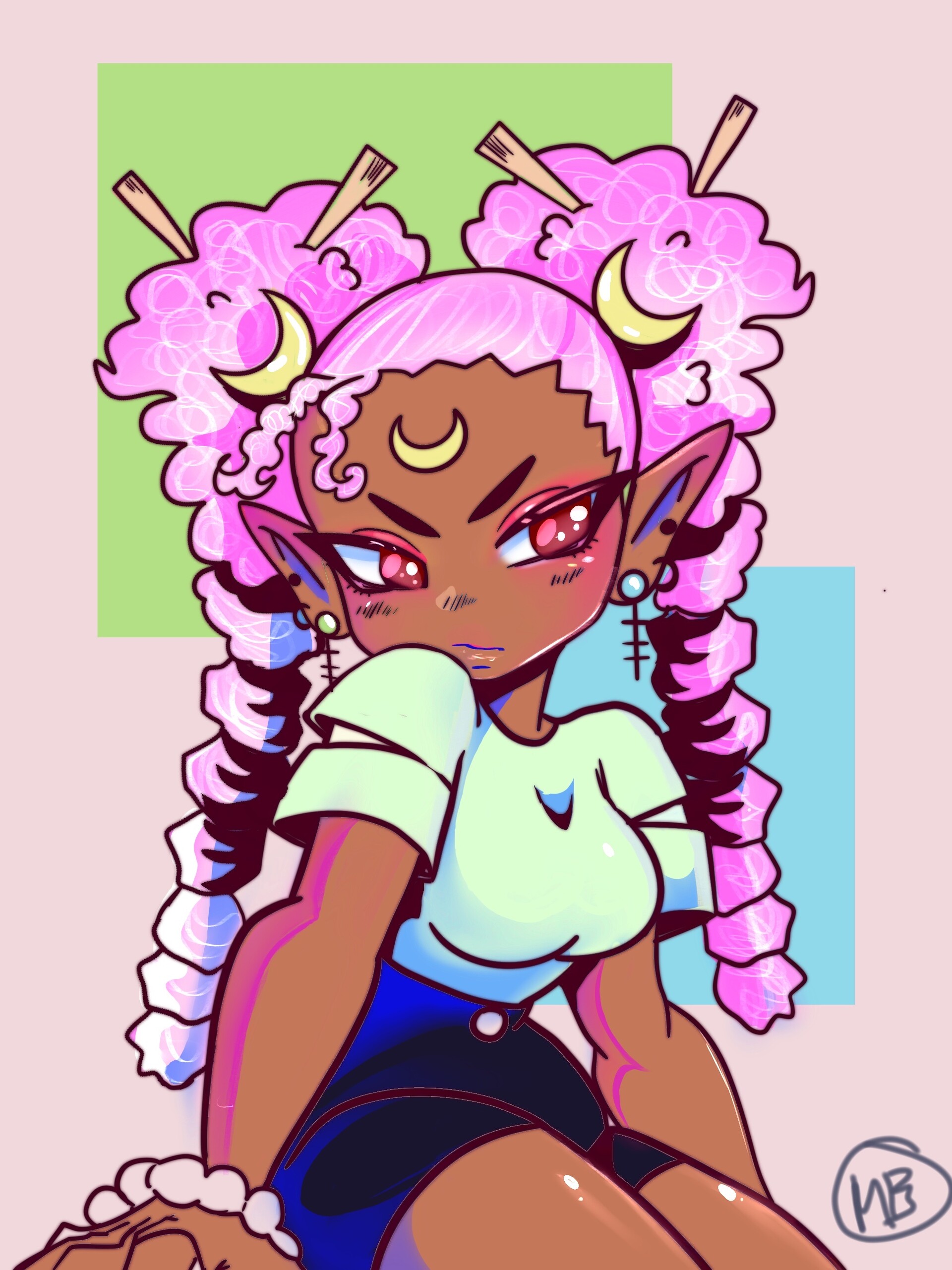 ArtStation - Character design: Lunaria Zynthar