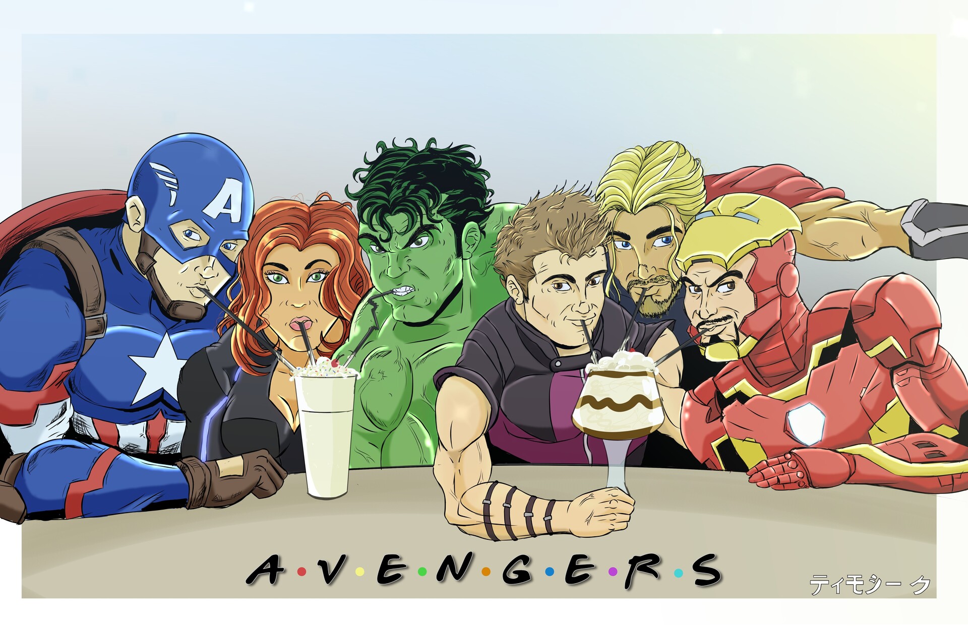 ArtStation - Avengers Friends