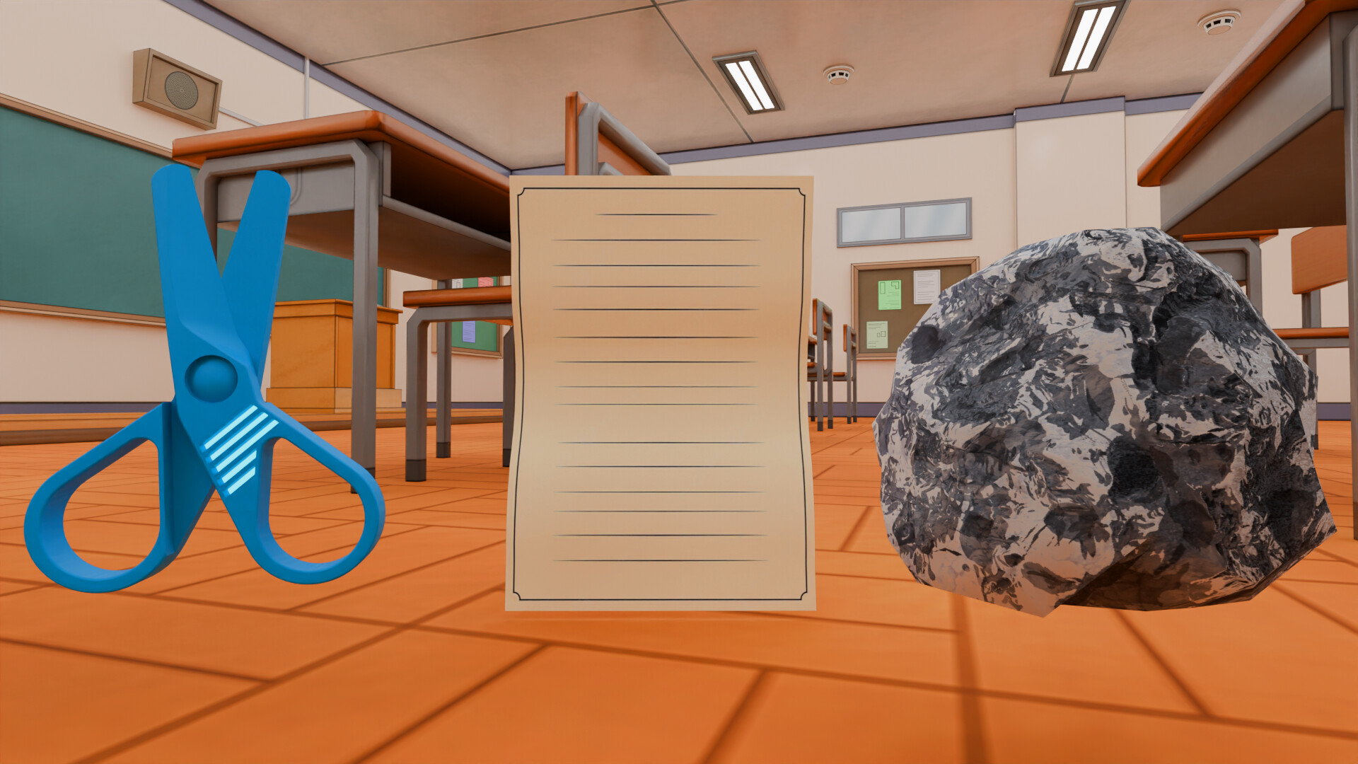 ArtStation - Stylized Rock, Paper & Scissors