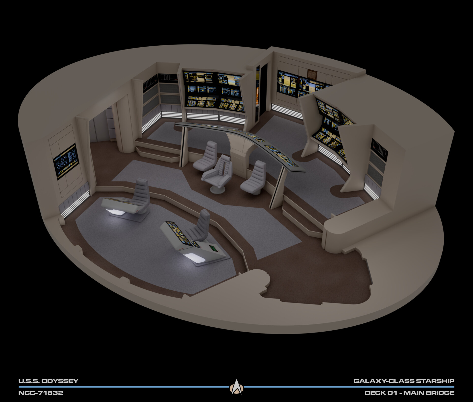 Tadeo D'Oria - USS Odyssey - Deck 01: Main Bridge