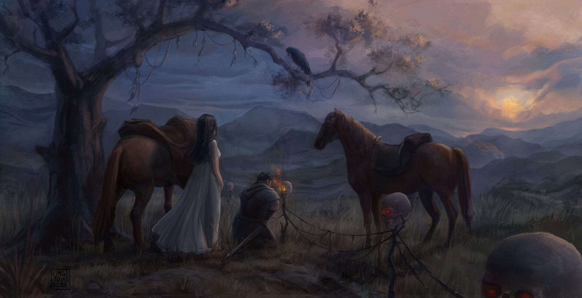 ArtStation - Border of skulls