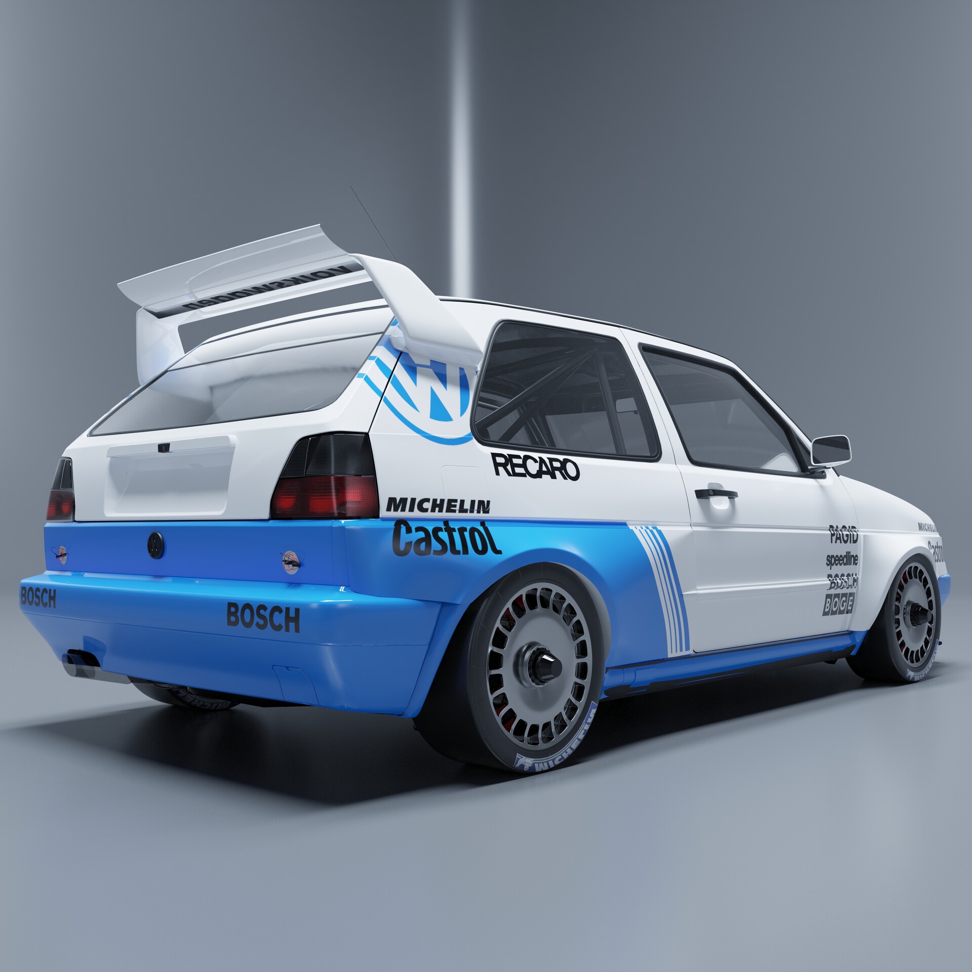 ArtStation - 1991 Volkswagen Golf DTM with Volkswagen Golf Rally Car