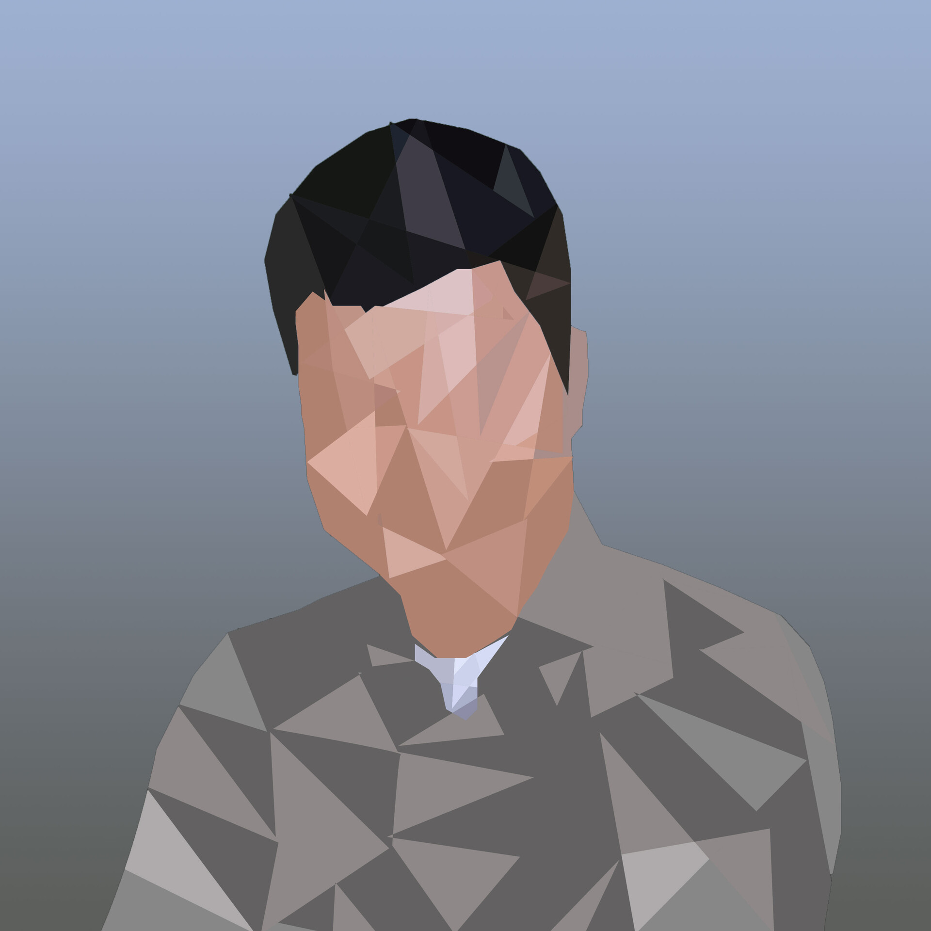 ArtStation - Low poly self-portrait