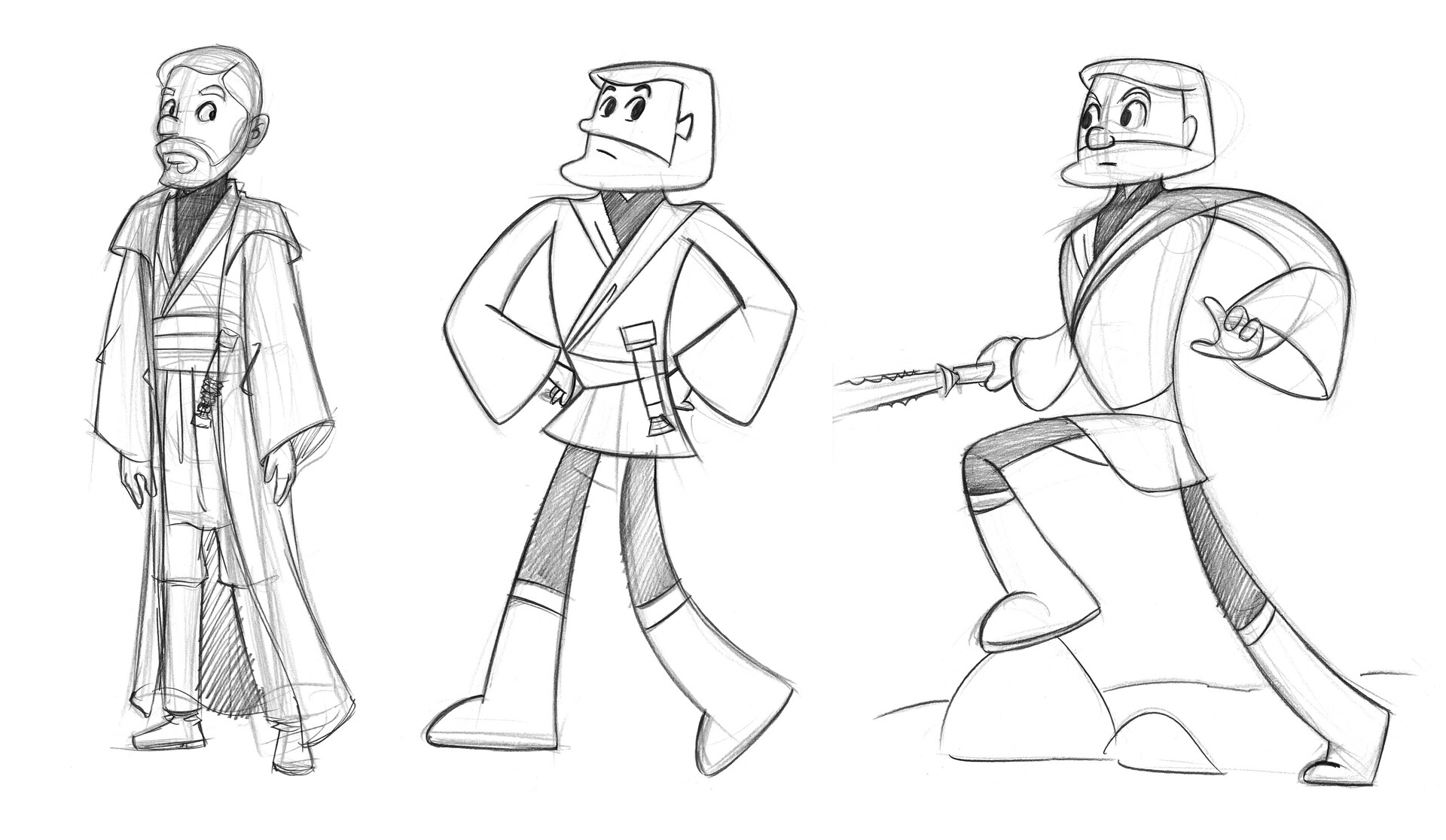 David Belmonte - Cartoon Jedi: Obi-Wan Kenobi Mascot Concept.