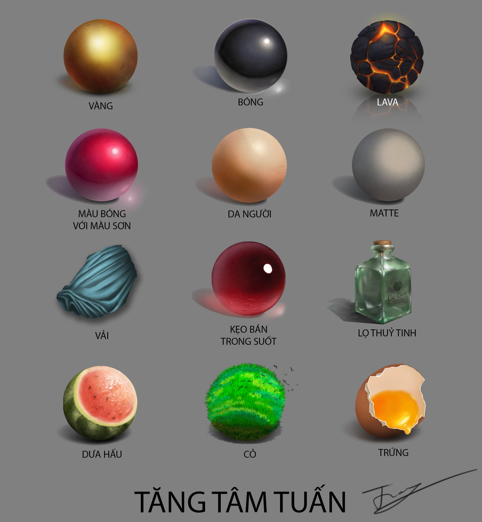 ArtStation - Material_Handpainted_Practice