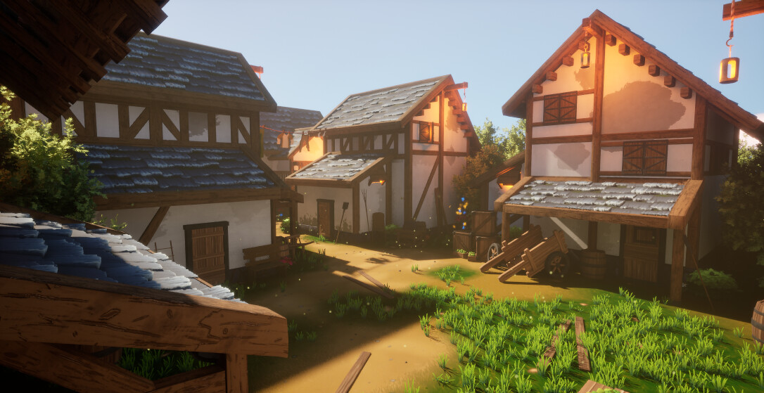 ArtStation - Stylized Medieval Village – Real-Time Environment in UE5