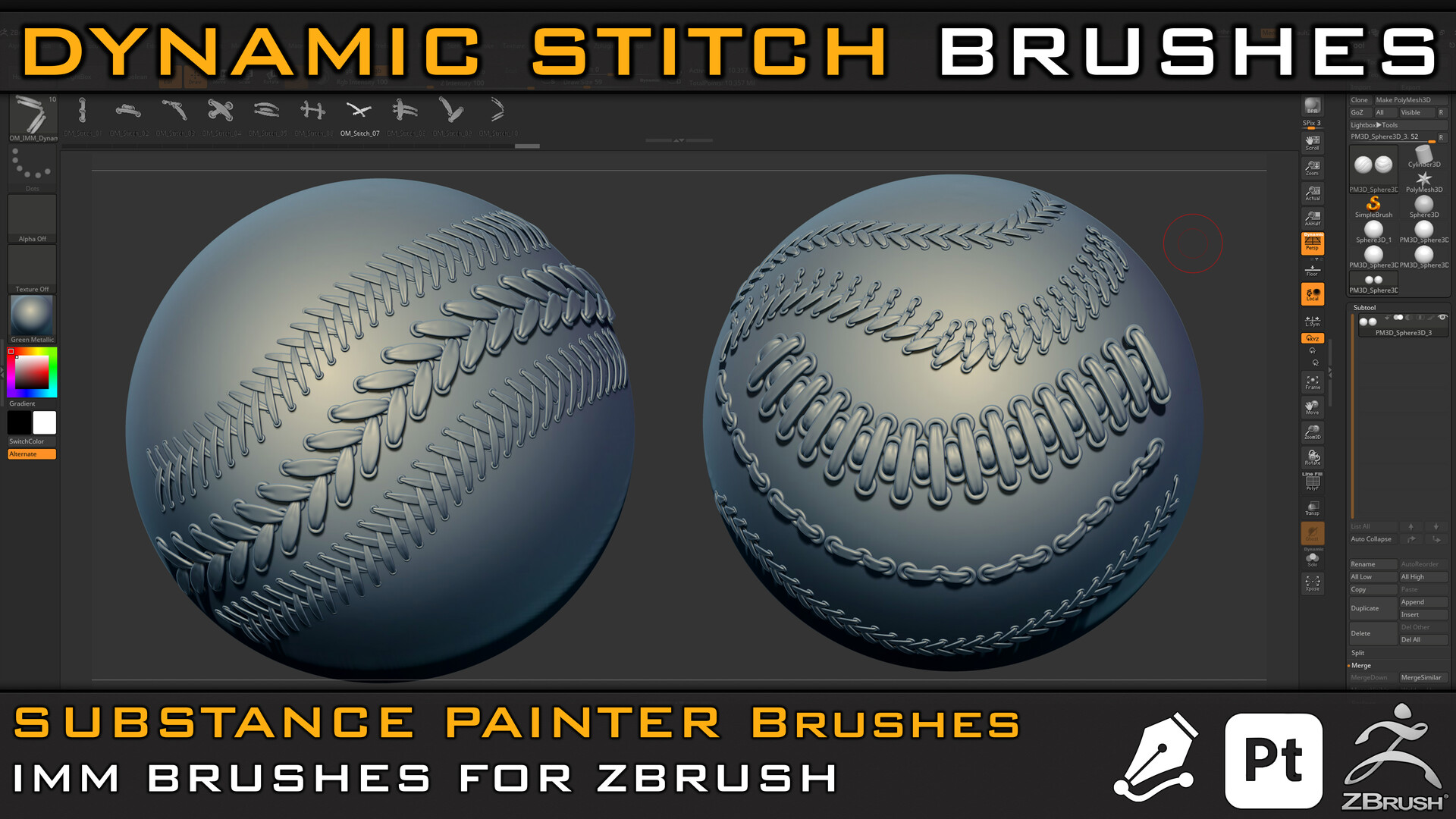 OMiD Mousakhani - Dynamic Stitch Brushes For Substance Painter (Path ...