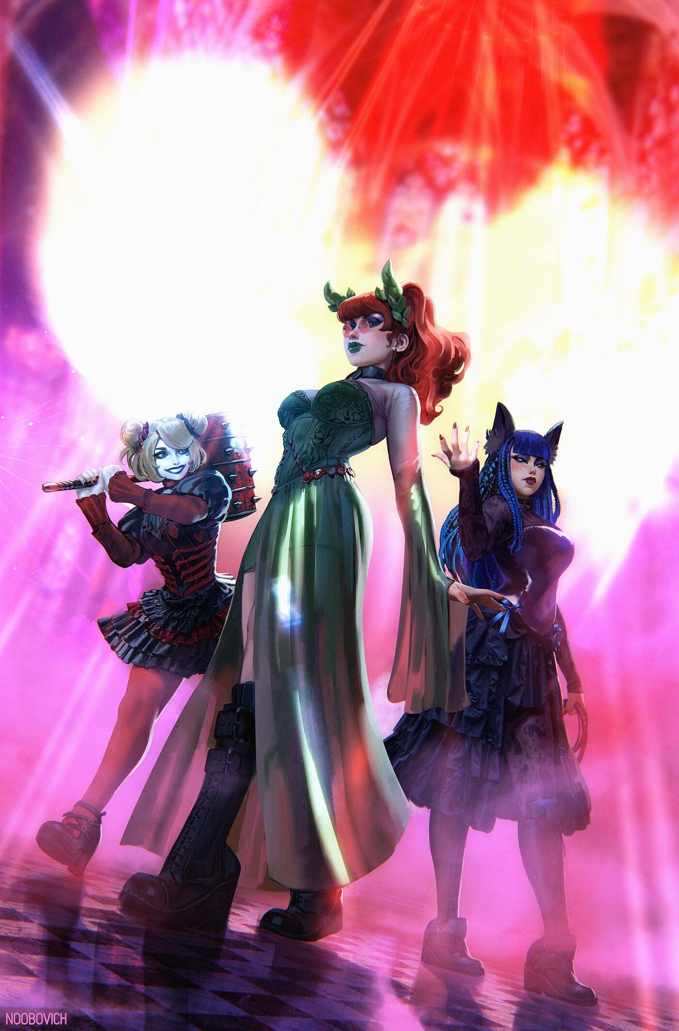 ibrahem swaid - Gotham City Sirens: Unfit for Orbit #1