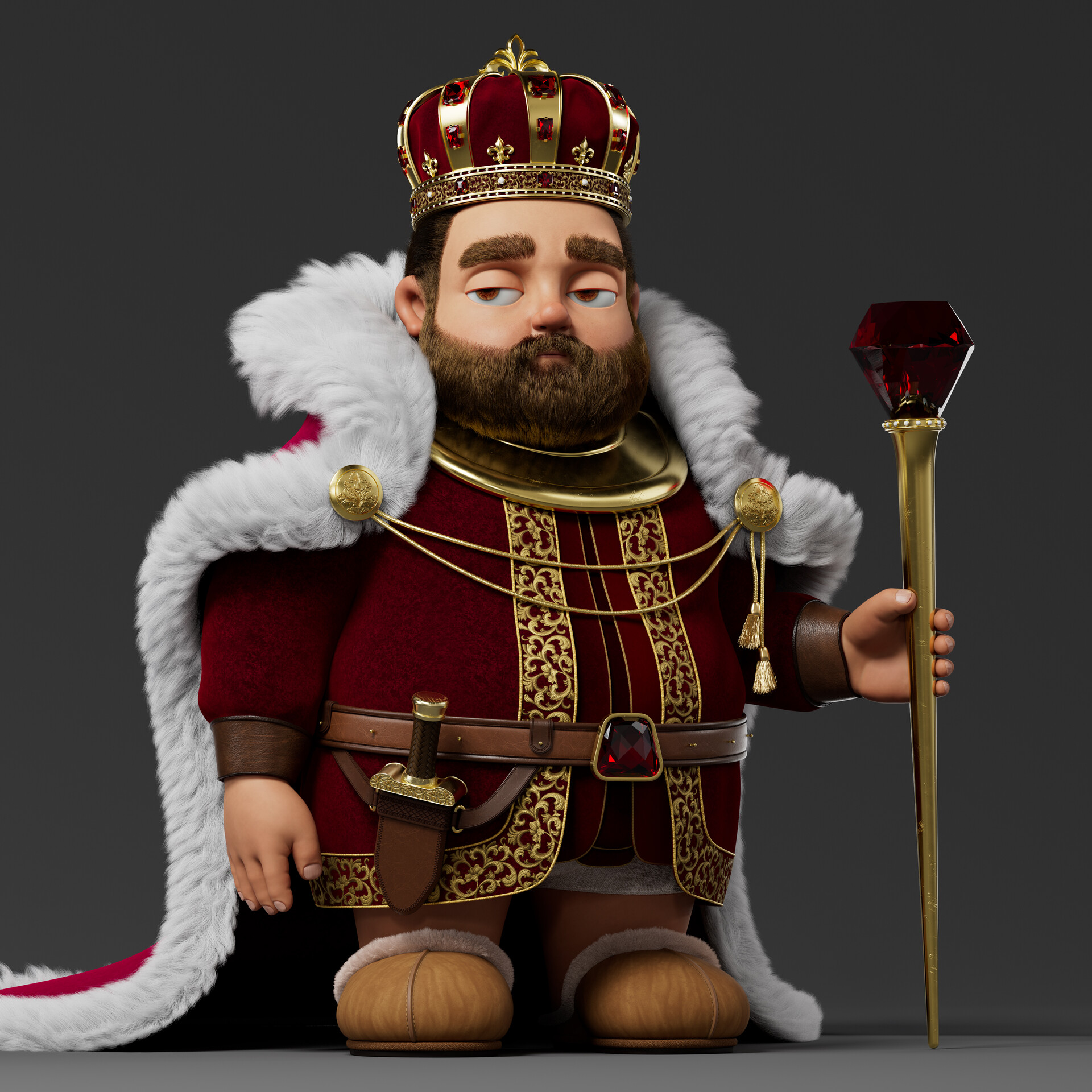 ArtStation - King Bartholomew the Barely-Awake