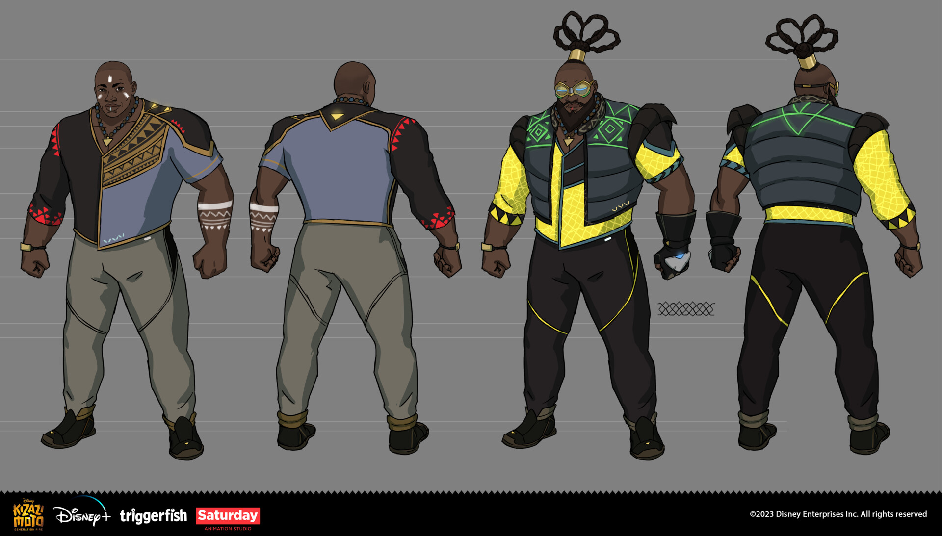 ArtStation - Crowd Burly Male Character Designs - KIZAZI MOTO ...