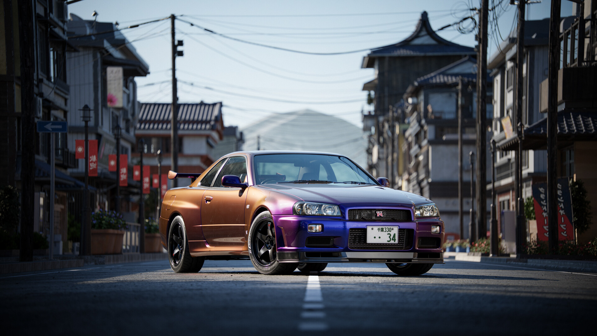 ArtStation - Nissan Skyline GT-R R34 Full CGI Blender Cycles