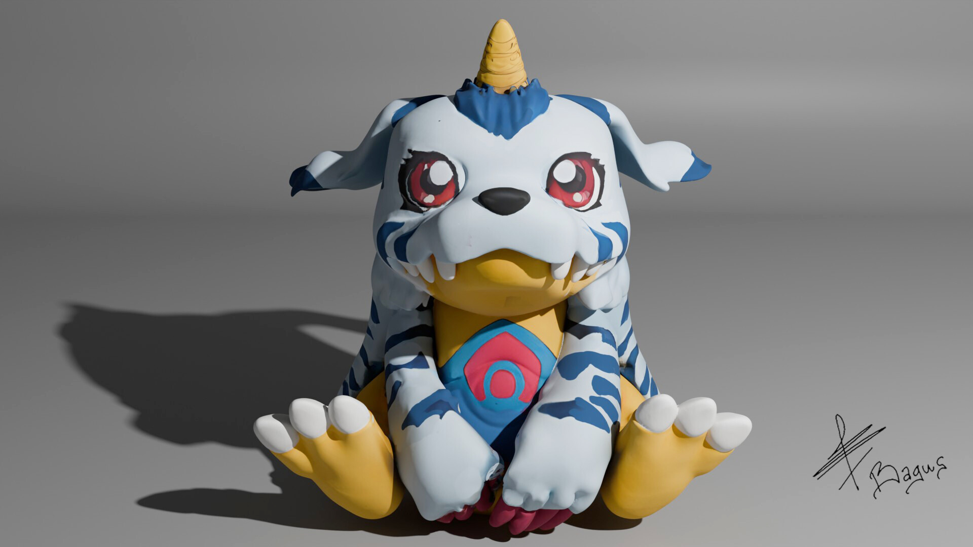 ArtStation - Gabumon in Digimon Adventure