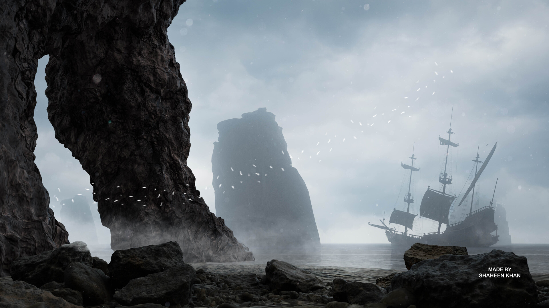 ArtStation - Rock Beach