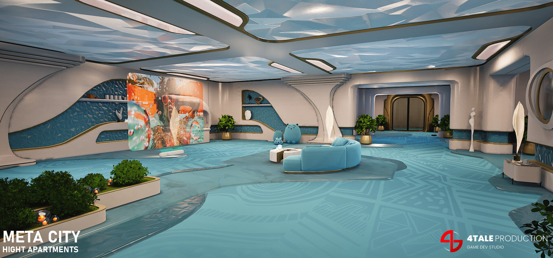 ArtStation - Meta City. Hight Apatments