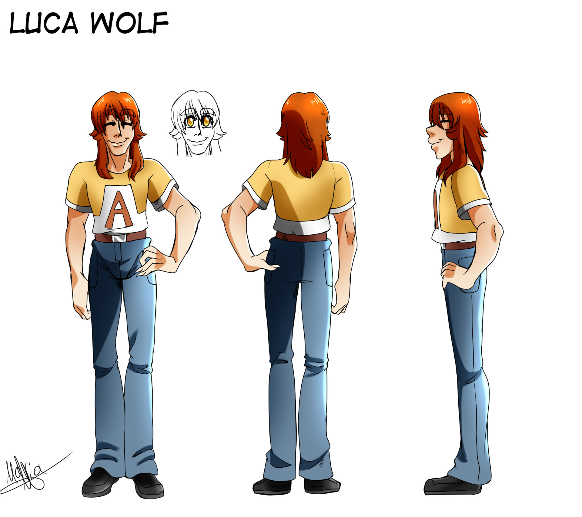 ArtStation - Luca Character Sheet