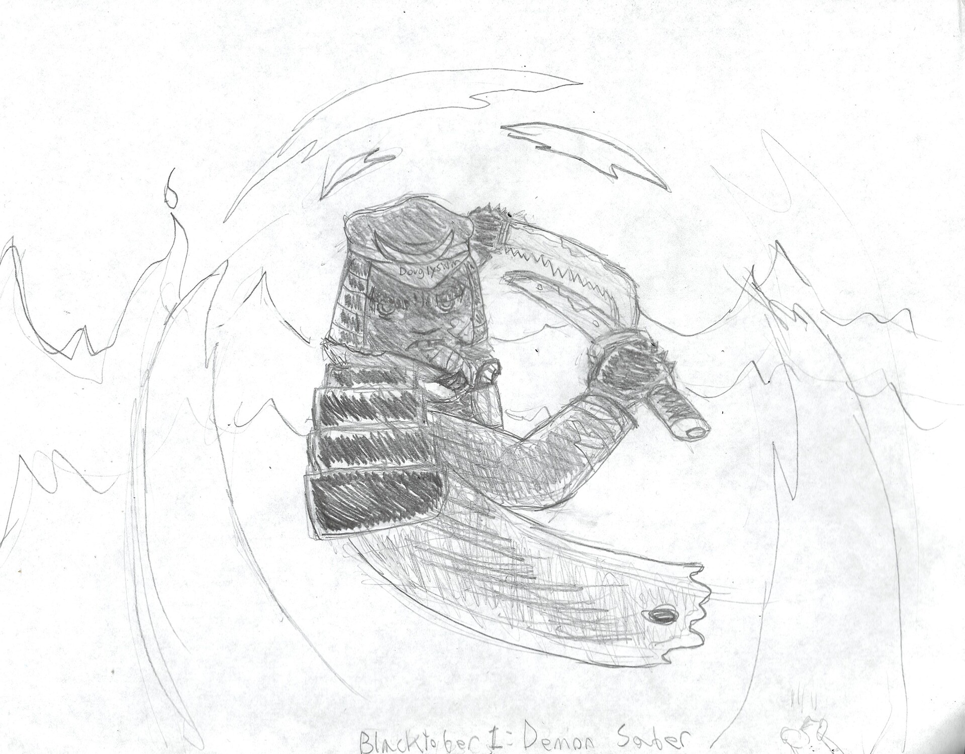 ArtStation - Blacktober Repost 1: Demon Saber- Yasuke