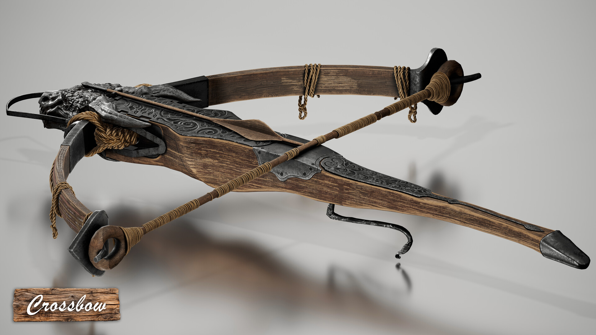 vaibhav jain - Crossbow – Dragon (3D Weapon Concept & Game Asset)