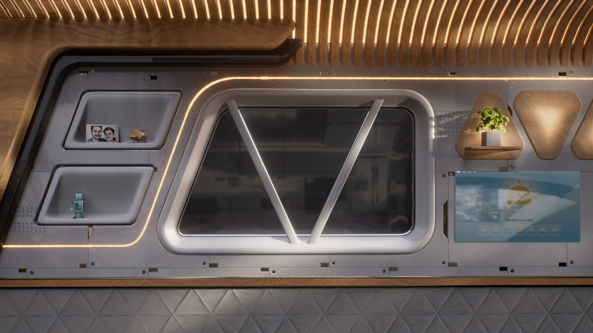 ArtStation - Futuristic Sci fi Interior