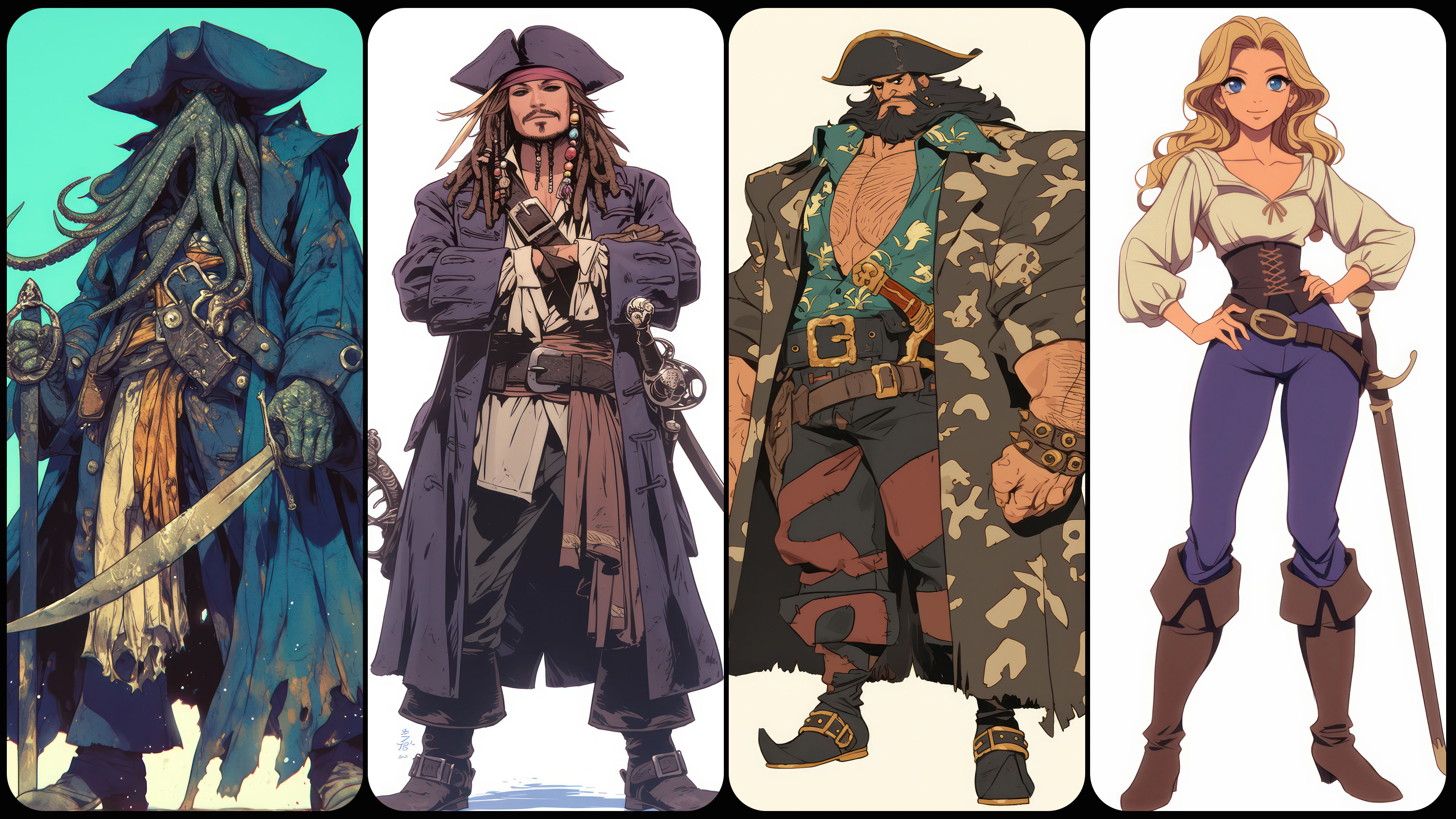 cartoon pirates of the caribbean