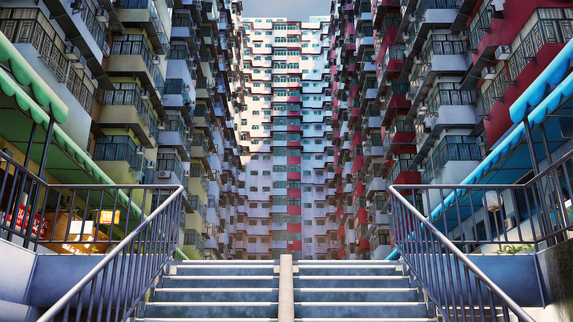 ArtStation - [UE5] Hong Kong - Monster Building_Day