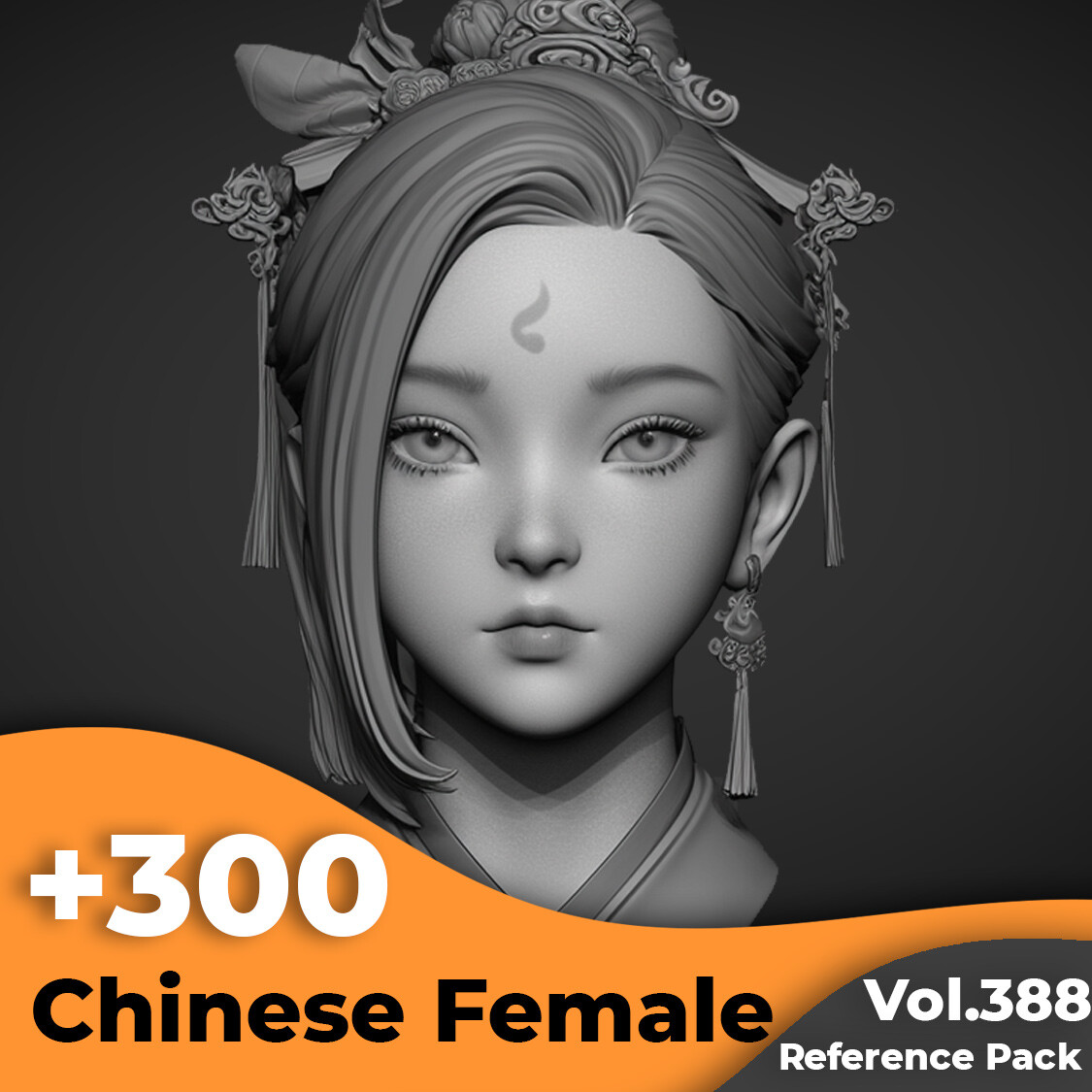 ArtStation - +300 Chinese Female Head Sculpt Reference Images(4k)