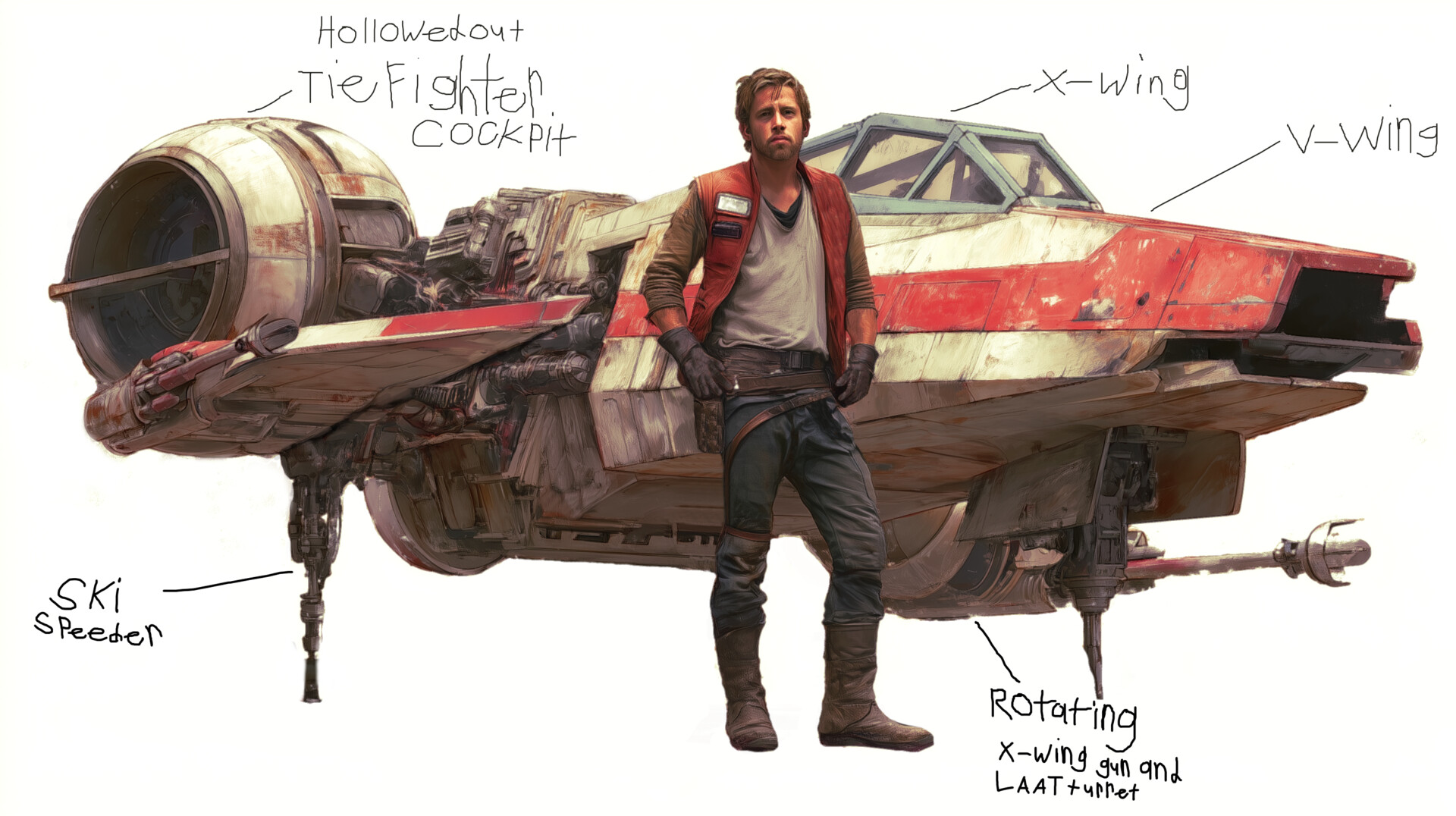 ArtStation - Star Wars: Starfighter - Ryan Gosling