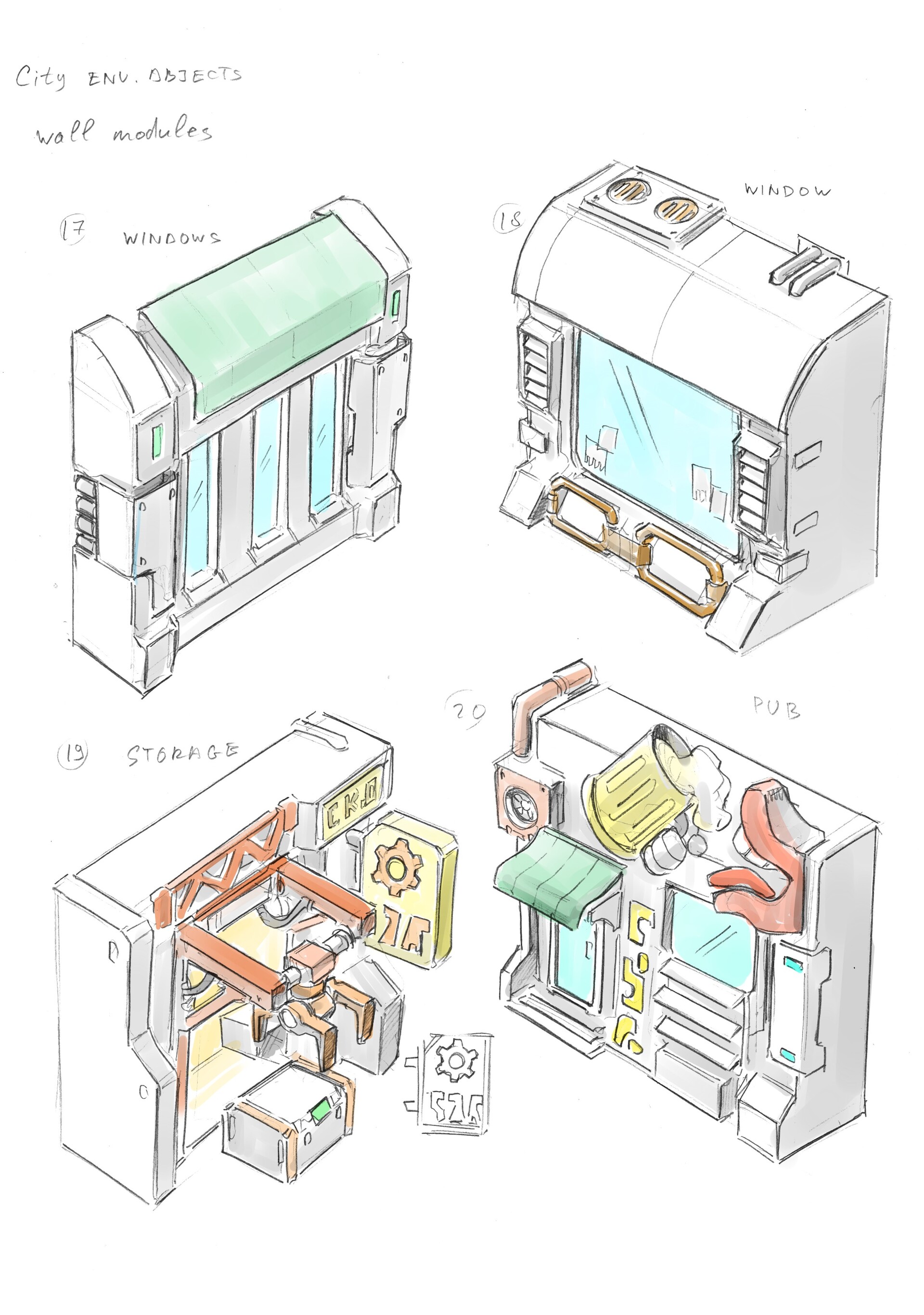 ArtStation - City env objects 2