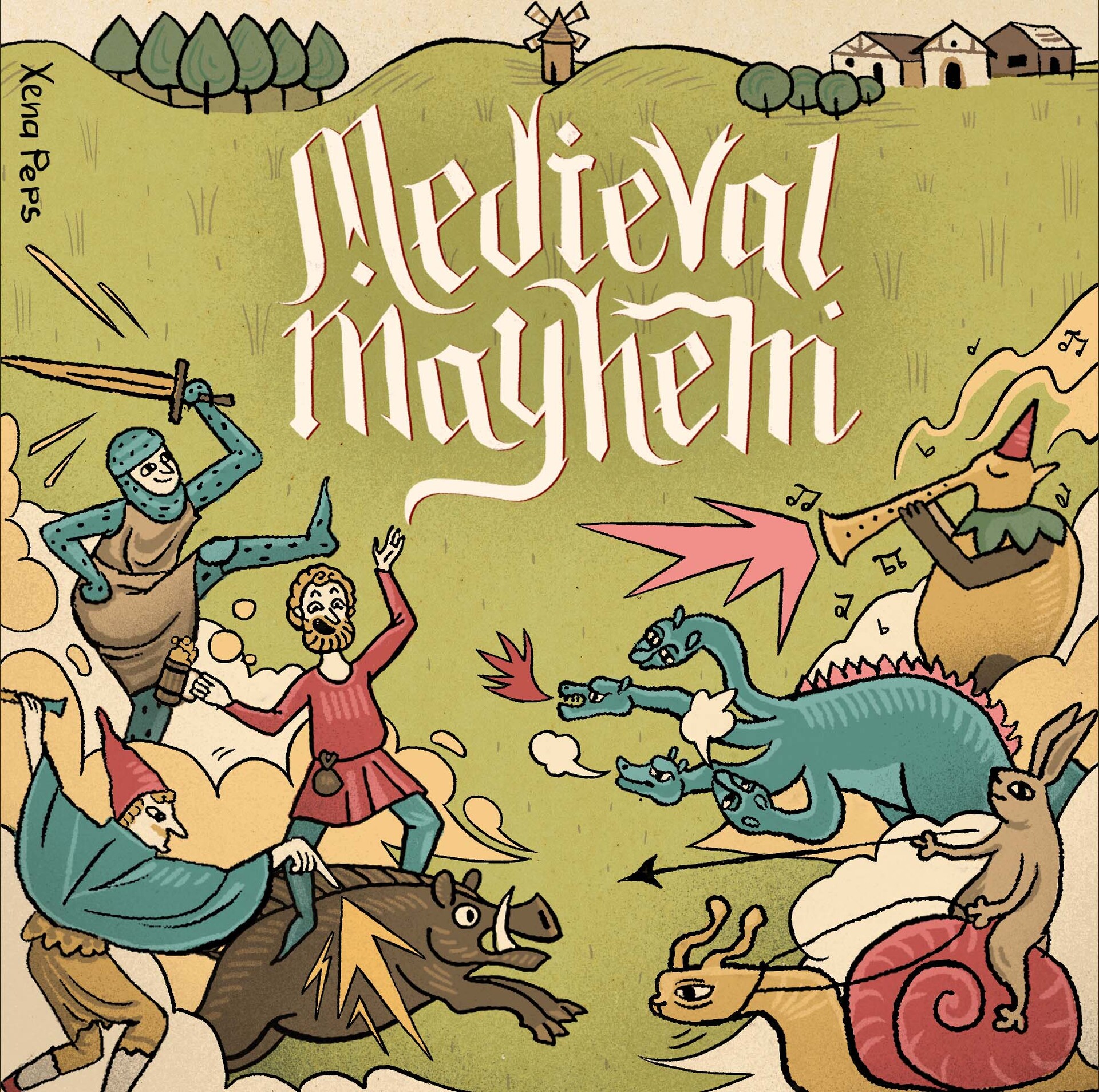 ArtStation - Medieval Mayhem – Hand-Drawn Logo