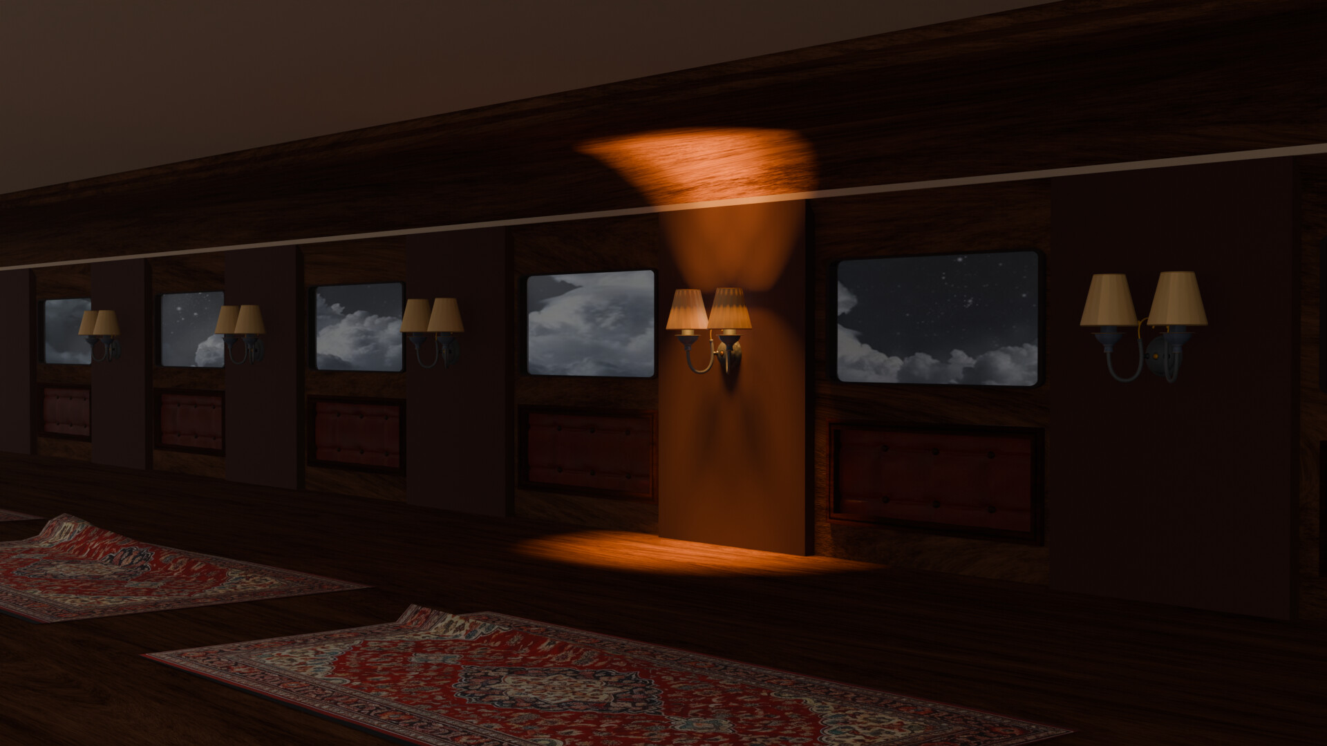 ArtStation - WIP - 20th Century Train Interior - Game Environment