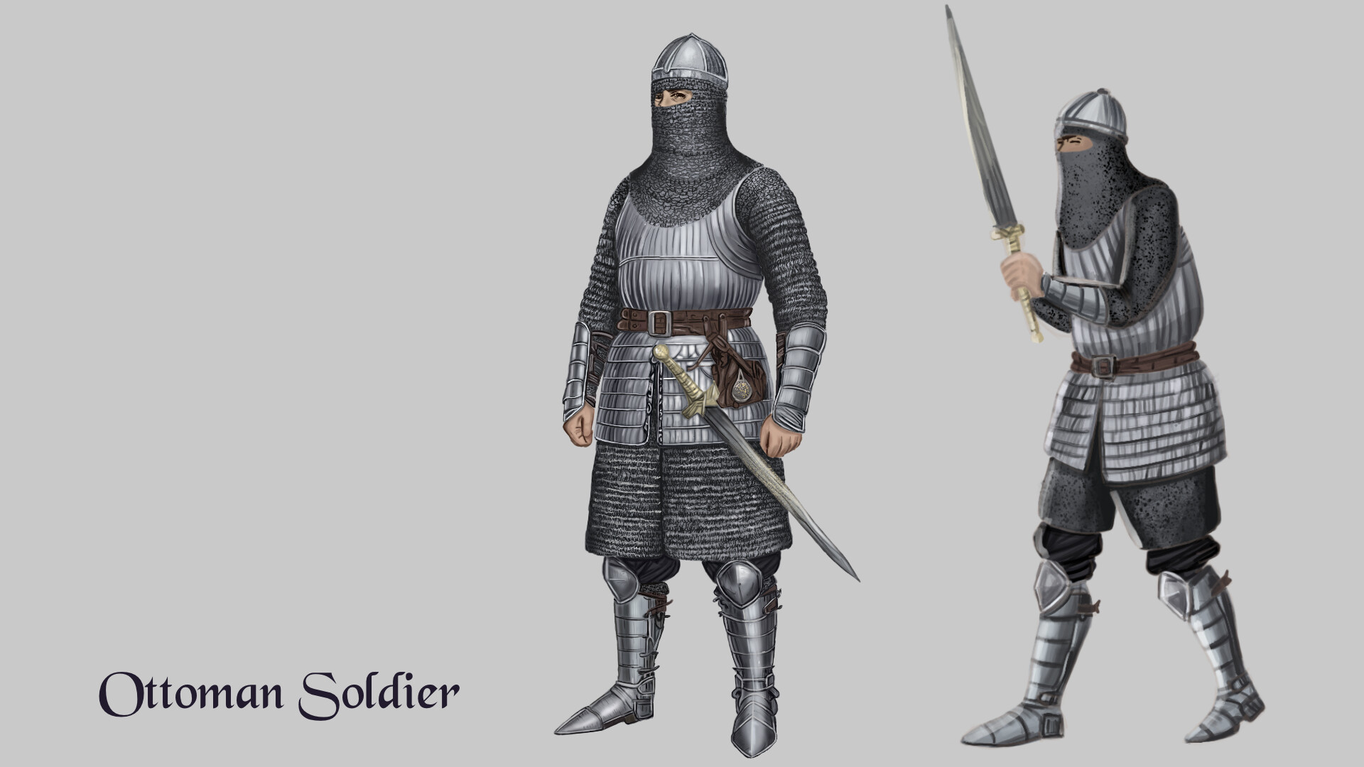 ArtStation - Character sheet of an Ottoman Soldier for my 2D animated ...