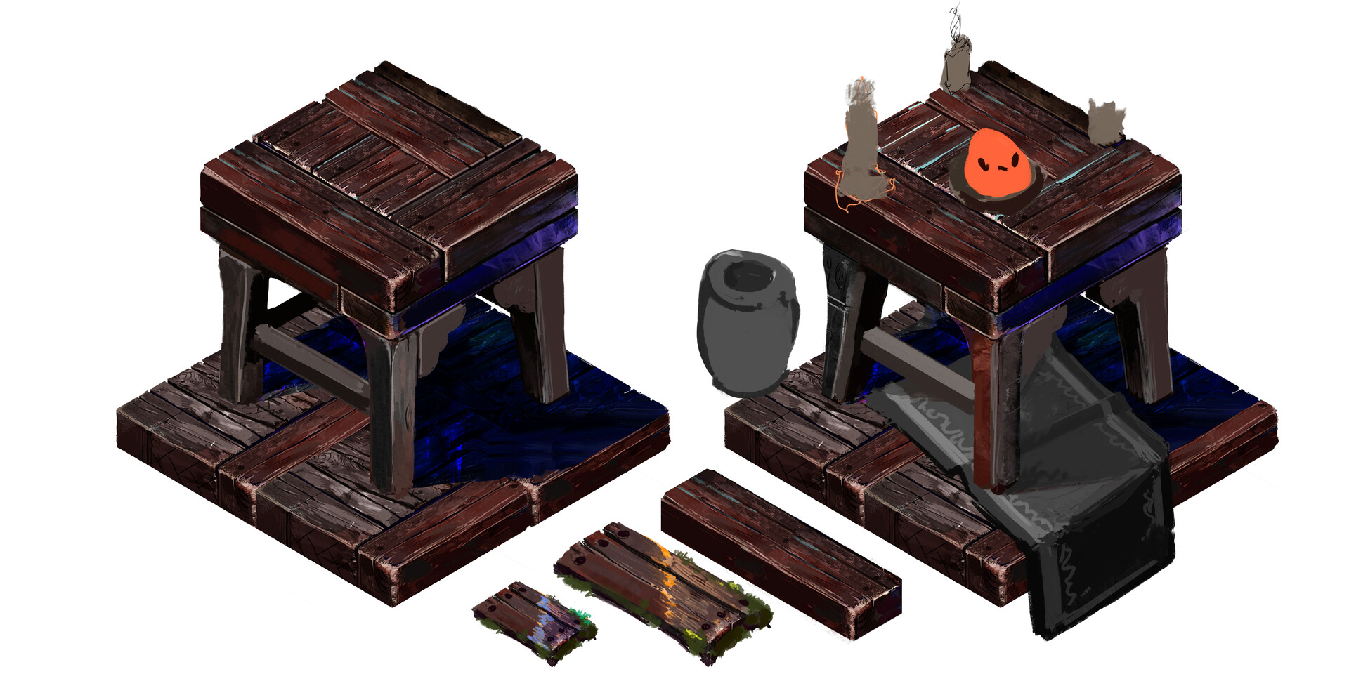 ArtStation - Isometric Game prop Exploration
