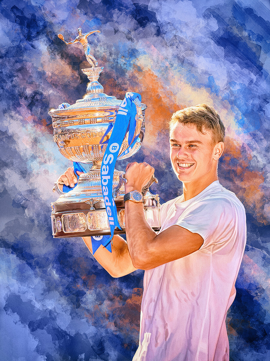 Sam Brannan - Holger Rune as Barcelona Open 2025 Champion. Digital ...