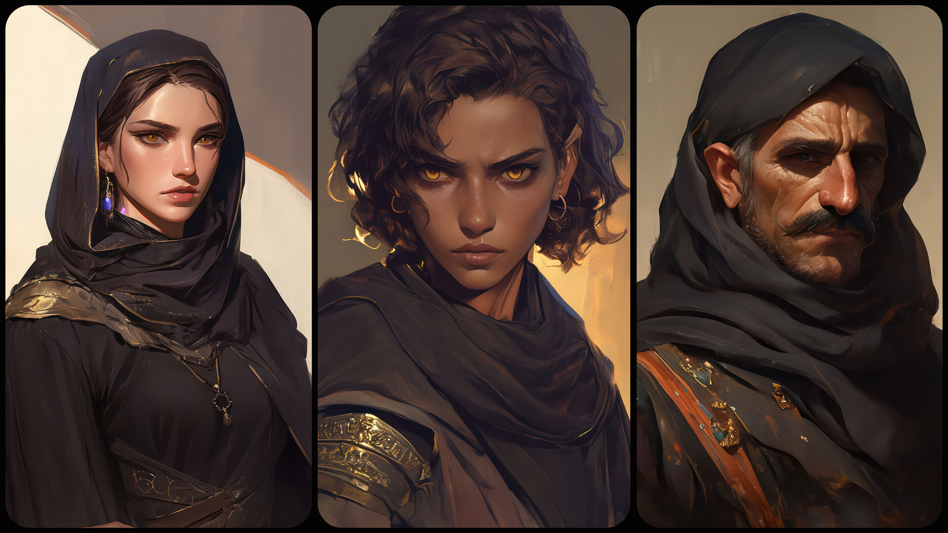 Ferial Studio - 🔹230 Arab Fighter Character Reference Image Pack v.83 |4K|
