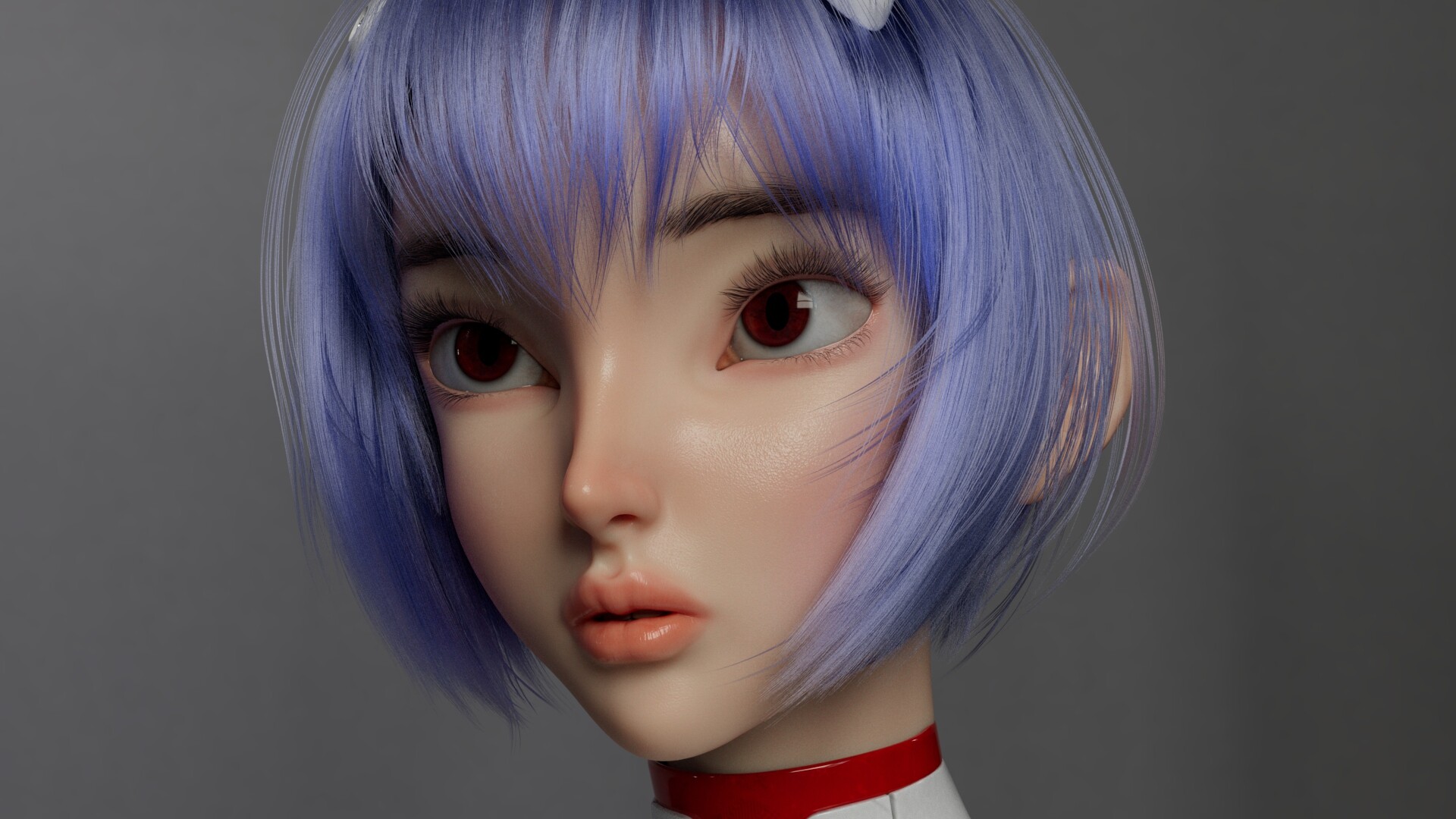 ArtStation - Ayanami Rei 3D Modeling