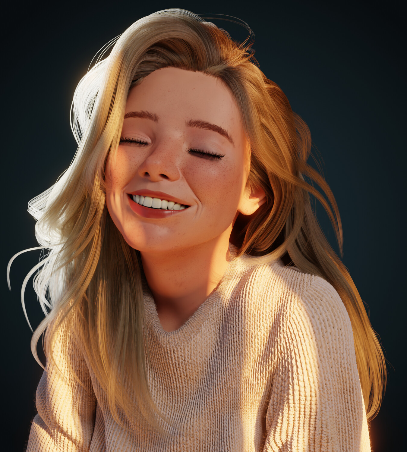 ArtStation - sun's smile, remake